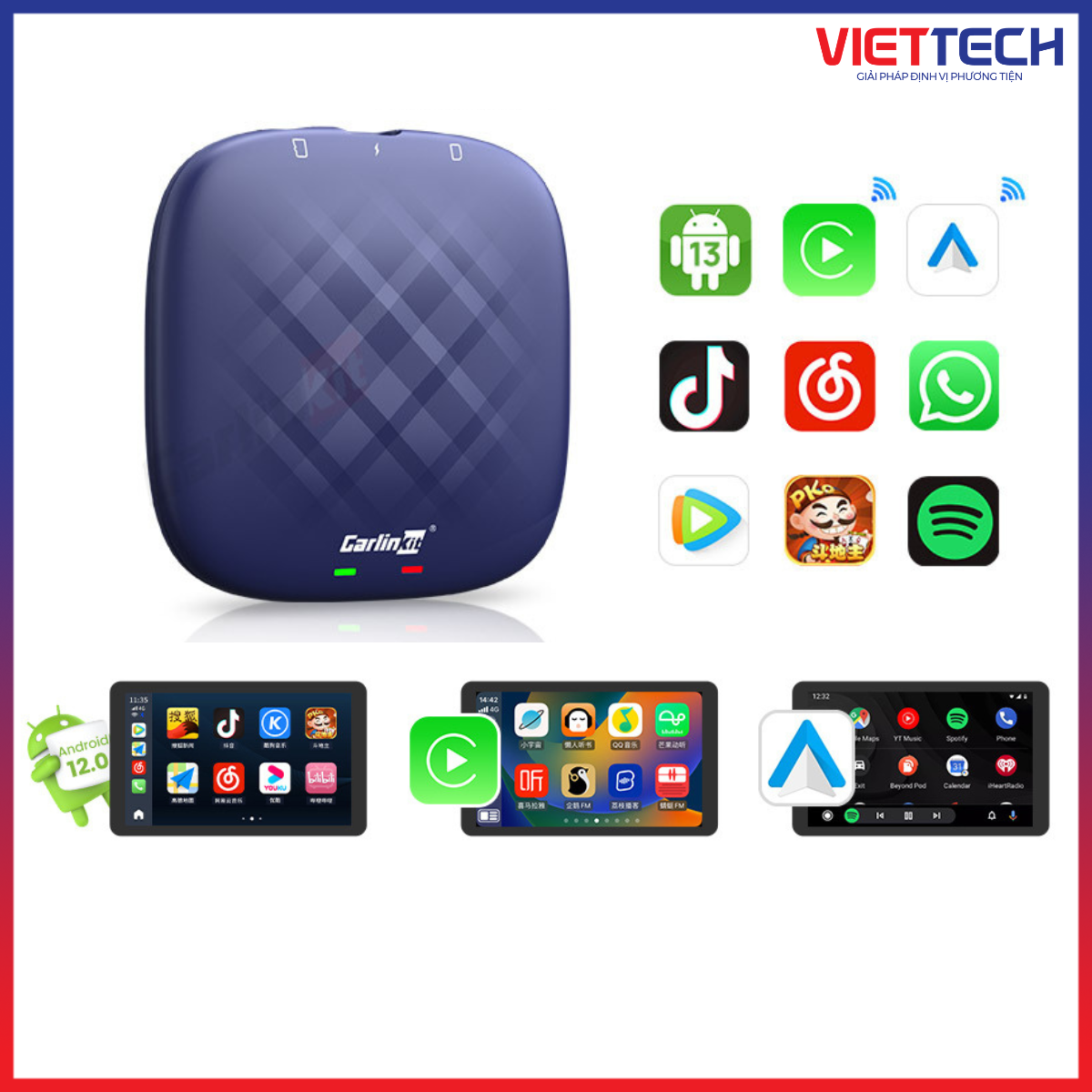 Android Box Ô Tô Carlinkit Tbox Plus biến Màn Hình Zin Thành Màn Hình Android